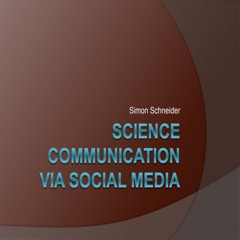 Social media in science communication | PDF