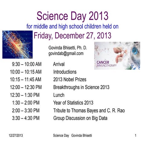 Science Day 2013 | PDF