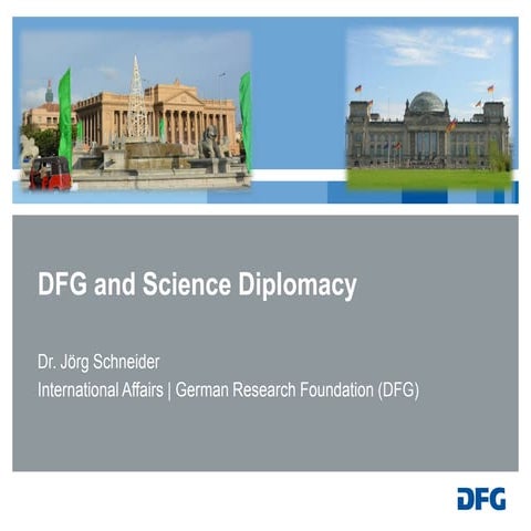 Science Diplomacy - Dr. Jorg Schneider | PDF
