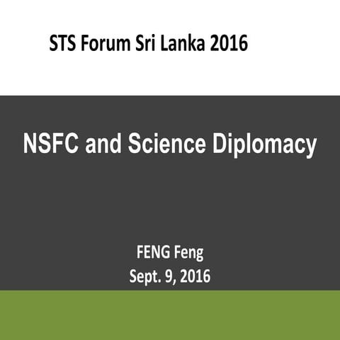 Science Diplomacy - Feng Feng | PDF
