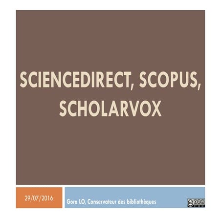 Science direct | PPT