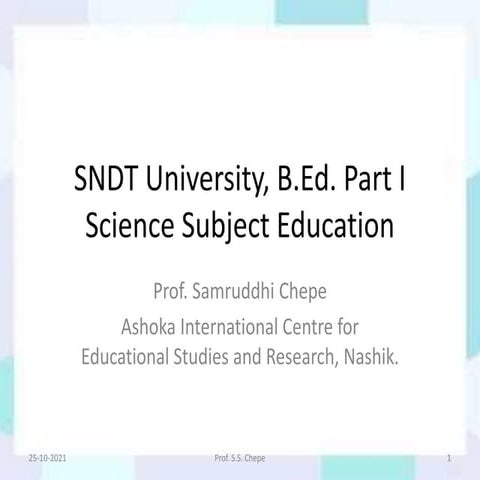 Science Education Module 4 as per B.Ed. Syllabus. | PPTX
