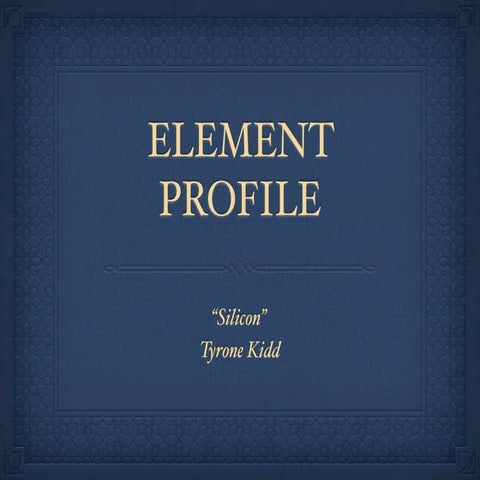 Science Element Profile | PPT