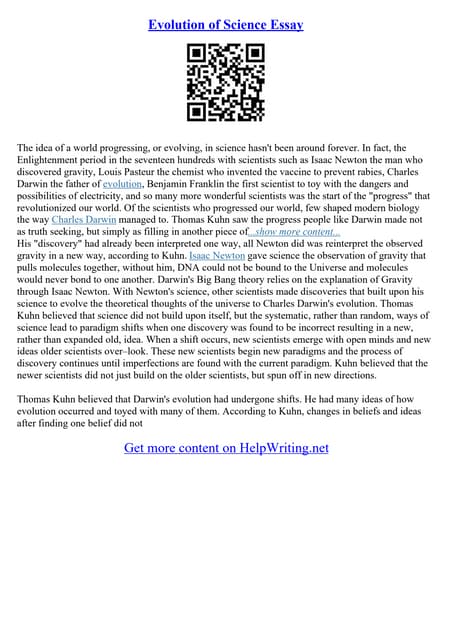 Science Development Essay | PDF