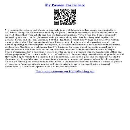 Science Essays Topics | PDF