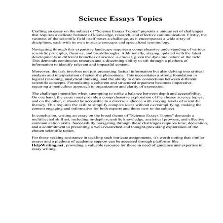Science Essays Topics.pdf