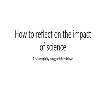 Science essay structure | PPT