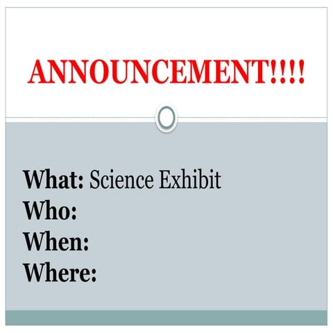 A SCIENCE EXHIBIT GUIDELINES STEP-BY-STEP | PPTX