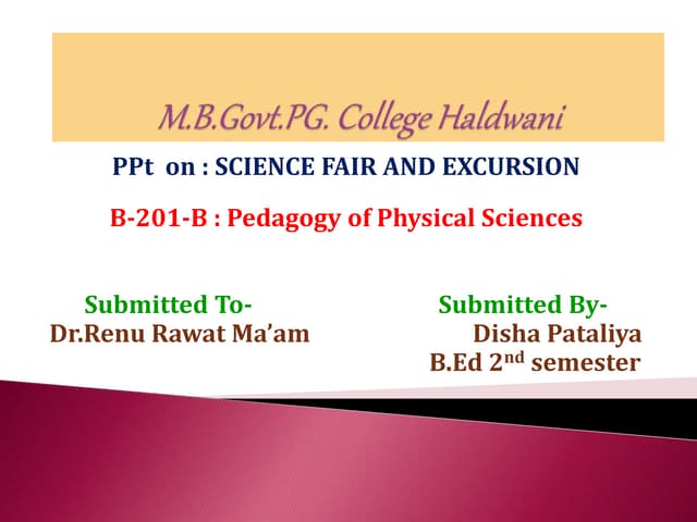 Science exhibition ppt | POT