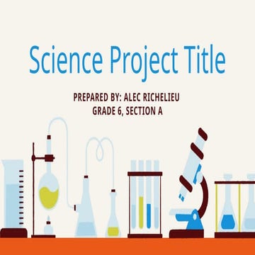 Science Fair Education Presentation in Blue Orange Dark Brown Freestyle ...