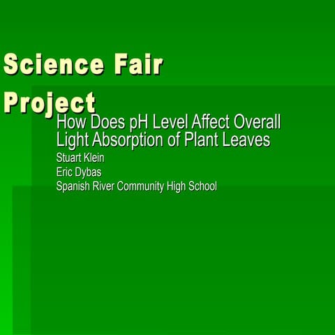 Science fair project | PPT