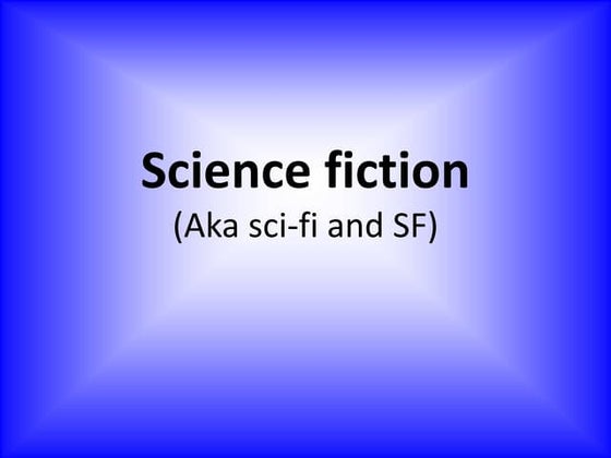 Science fiction | PPT