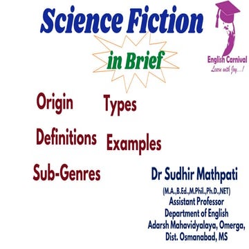 Science fiction: An Introduction | PPTX