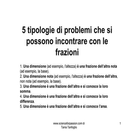 Scienceforpassion frazioni e problemi geometrici | PDF | Drawing and ...
