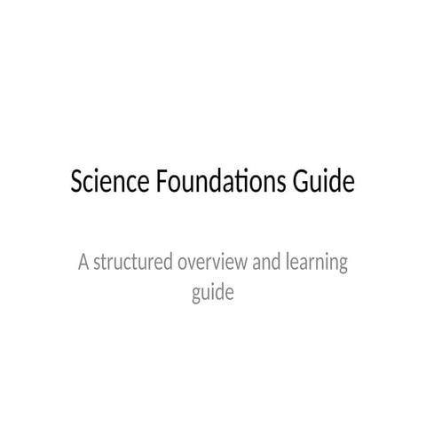 Foundations of Biology and Chemistry: Essential Concepts for Science ...