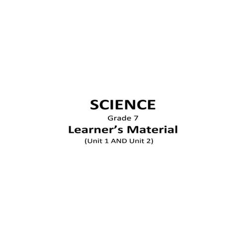 Sciencegr 7learnersmatls | PDF