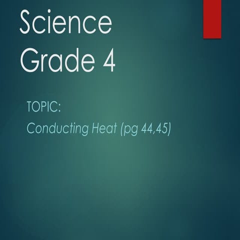 Science Grade 4 school lesson for class four | PPTX