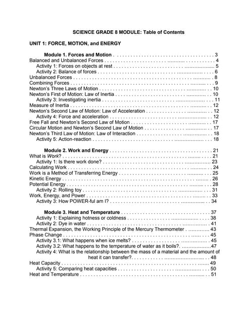 Table of specifications unit test & perf task | DOC