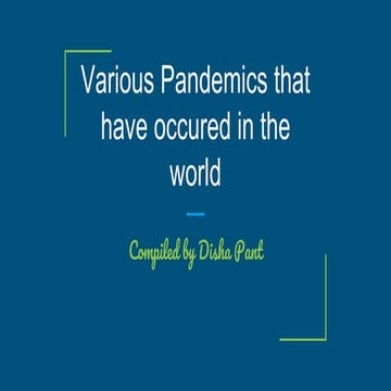 Pandemics | PPTX