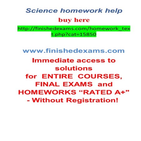 Science homework help | DOCX