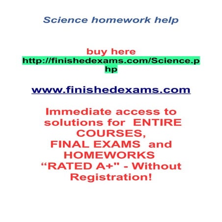 Science Homework Help Pdf
