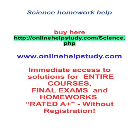 Science homework help | PDF