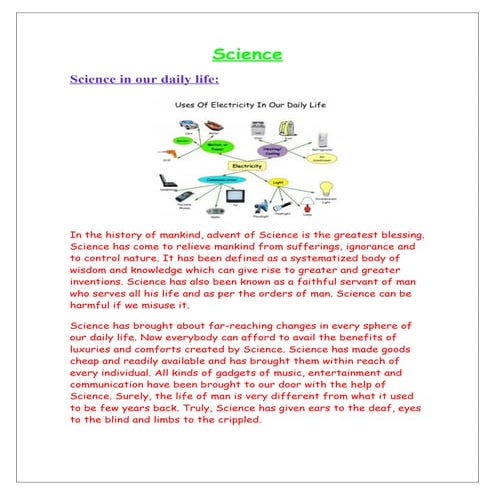 Science in everyday life | PPTX