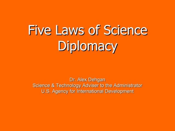 Cathy Campbell - Science Diplomacy | PPT