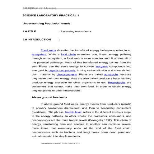 Science laboratory practical 1 | PDF