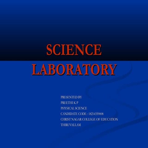 Science laboratory | PPT