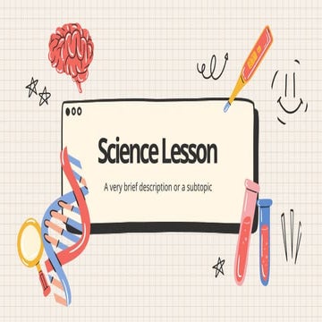 Science Lesson Skeleton Education Presentation in a Beige Grey Red ...