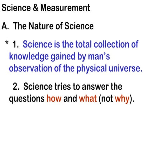 Science & measurement | PPT