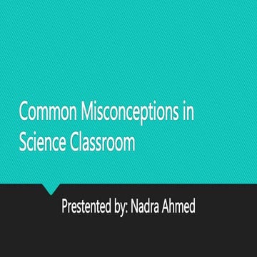 Science misconcepts | PPTX