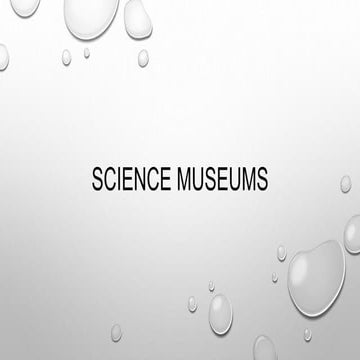 Science museum | PPTX