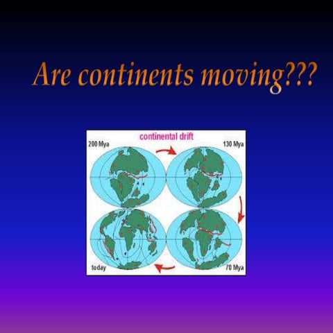 Are the continents moving ???? | PPT
