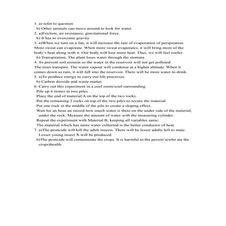 Science paper 2012 answer sheet | DOC