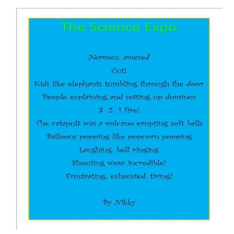 Science Expo Poems | PPTX