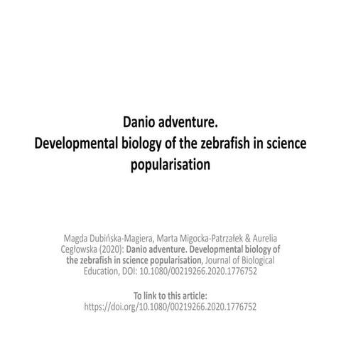 Science popularisation | PPTX