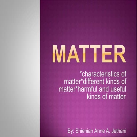What is matter? | PPT