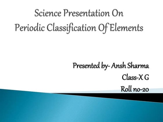 Classification of elements and periodicity in properties class 11th ...