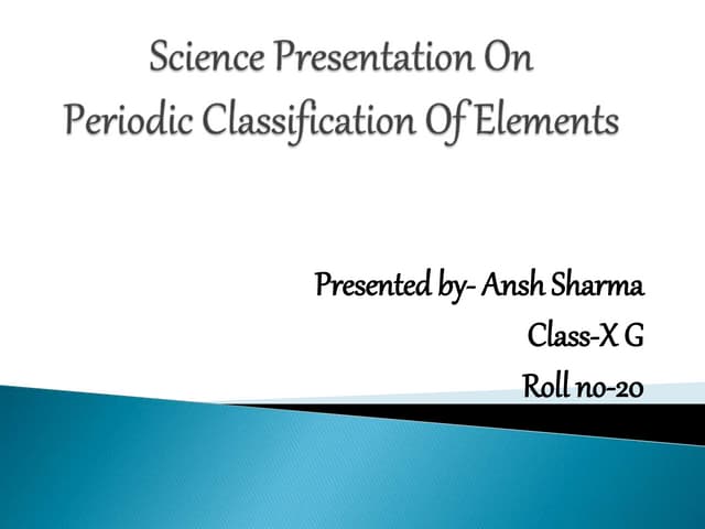 Class 10. Chapter 5. Periodic Classification of Elements | PPTX