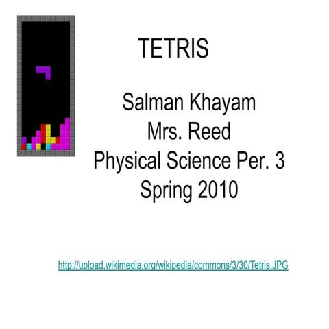 Tetris Research by Alice Sorenson | PPT