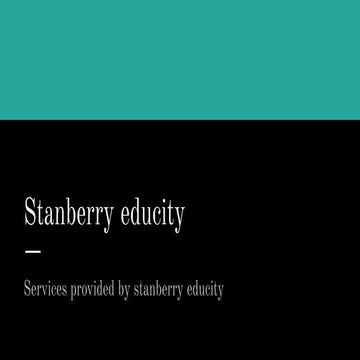 Spoken English Stanberry educity company | PDF
