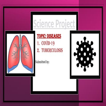 Science project class 10 Covid-19 Tuberculosis | PPT
