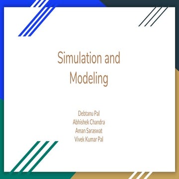 Simulation And Modelling Ppt