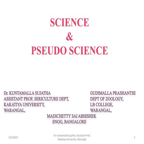 Science & Pseudo science.pptx