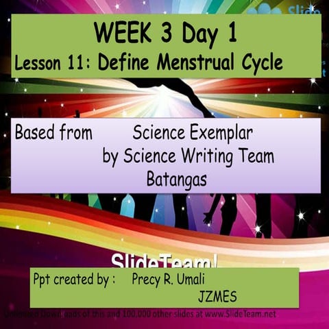 The Menstrual Cycle | PPTX