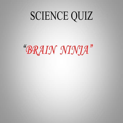 Science quiz | PPTX