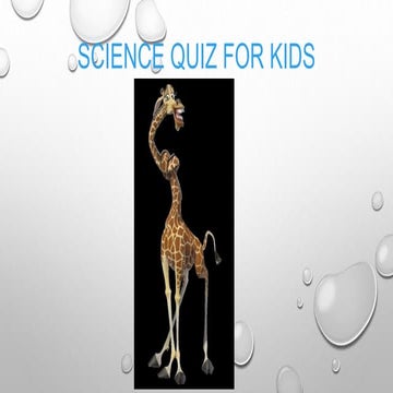 Science quiz for kids | PPTX