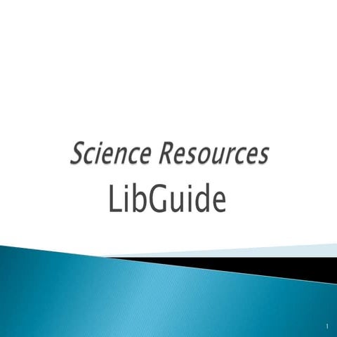 Science resources slideshare | PPT